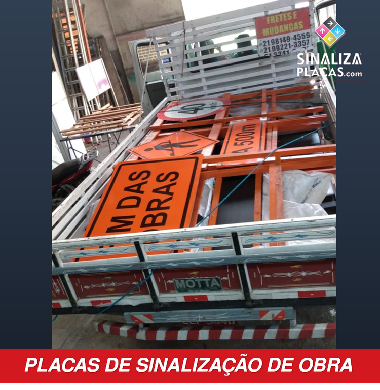 Placas - Obras | Sinaliza Placas